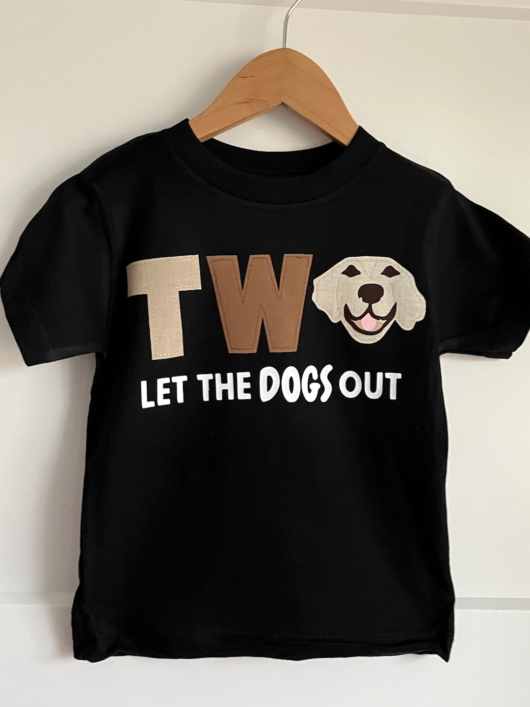 TWO Birthday Shirt, TWO Let the Dogs Out, Puppy, Dog, Pet Adoption ...