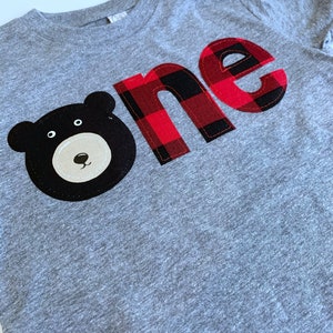 ONE Black Bear, Beary Special, Little Bear Birthday Shirt, Wild One ...