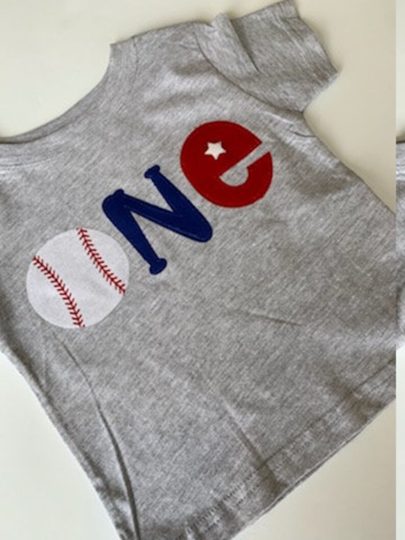 Baseball Themed ONE Shirt. Hitting the BIG One First Birthday | Etsy