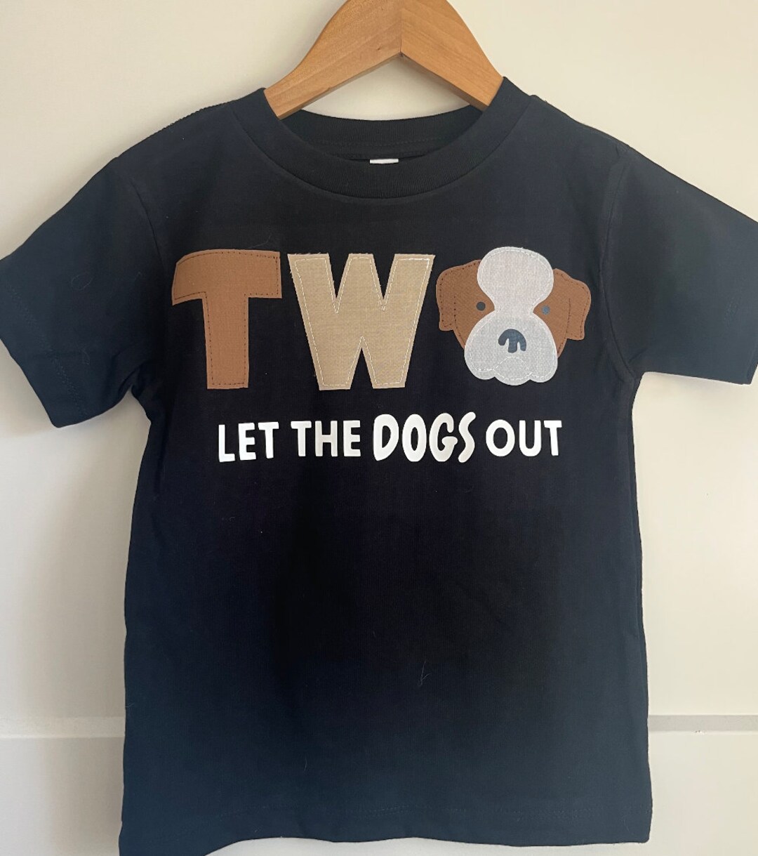 TWO Birthday Shirt, TWO Let the Dogs Out, Puppy, Dog, Pet Adoption ...