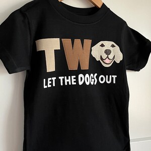 TWO Birthday Shirt, TWO Let the Dogs Out, Puppy, Dog, Pet Adoption ...