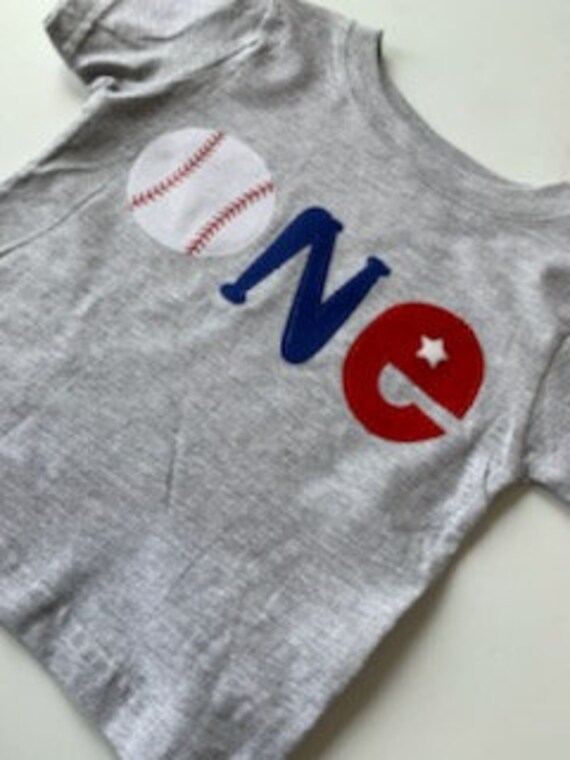 Baseball Themed ONE Shirt. Hitting the BIG One First Birthday | Etsy