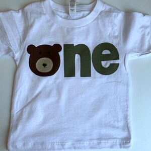 ONE Bear Olive N E, Beary Special, Little Bear Birthday Shirt, Wild ...