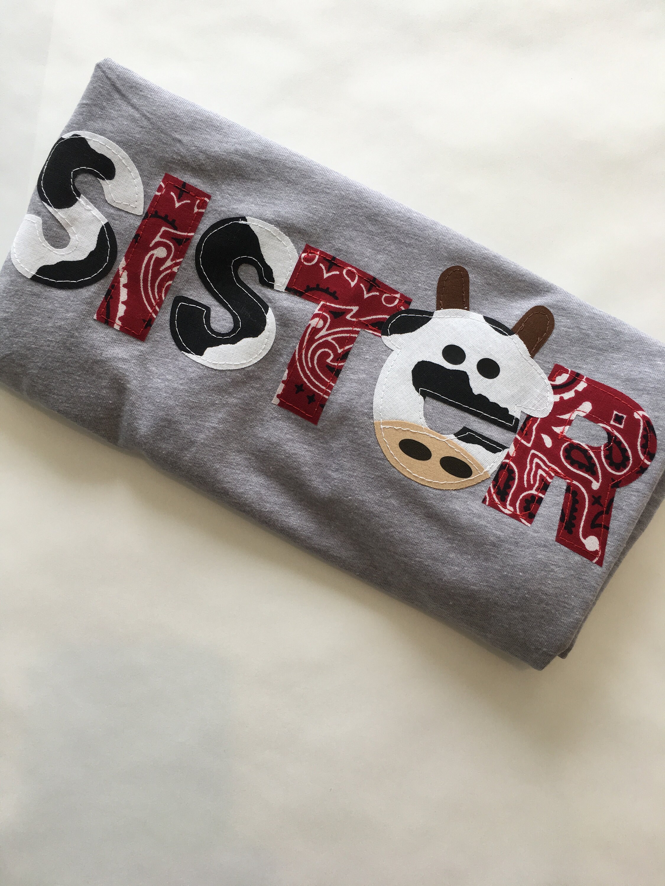Barnyard Themed Sister or Brother Sibling Tee. Farm Party, Cow Themed ...