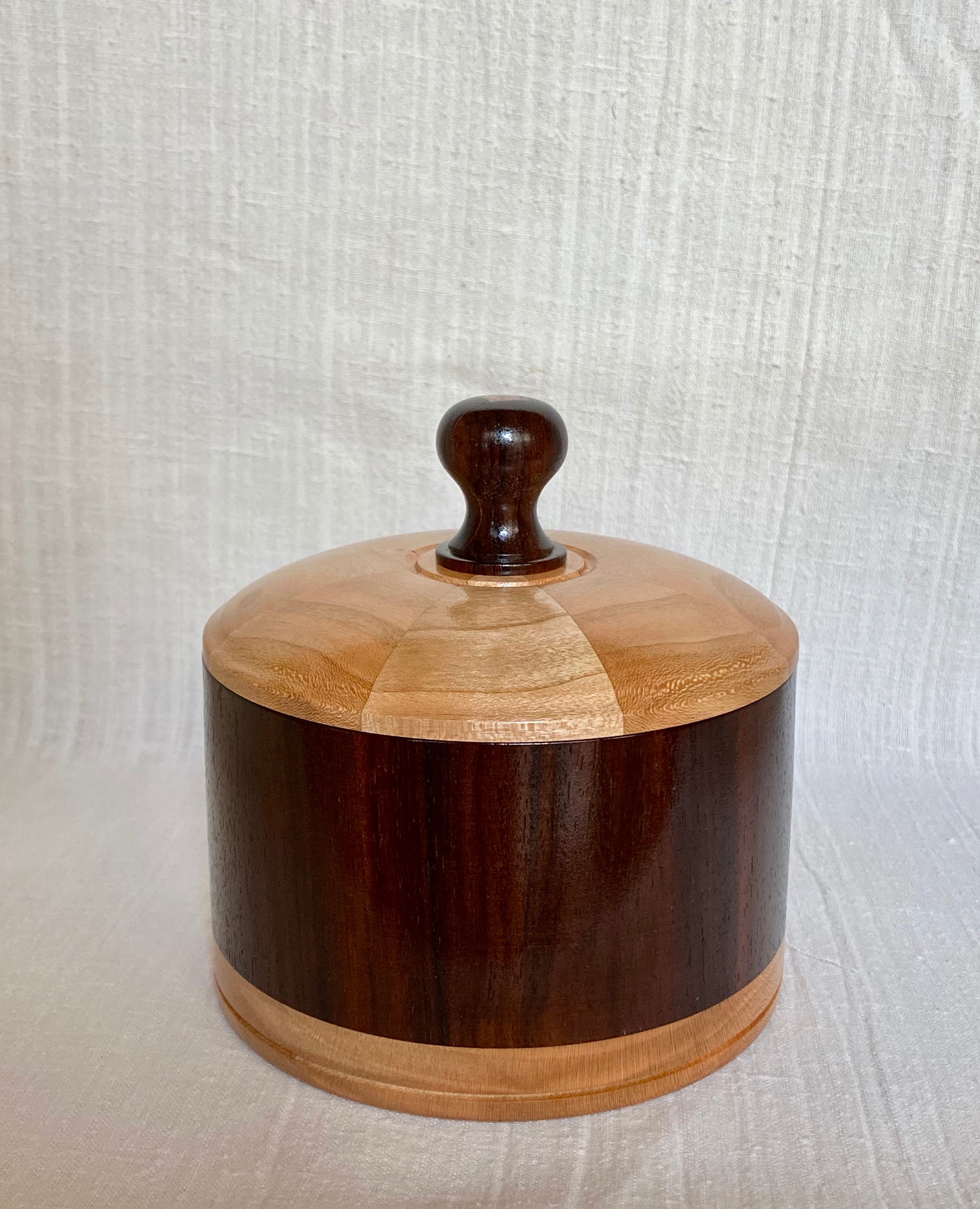 Turned Wood Lidded Ring / Trinket Box | Etsy