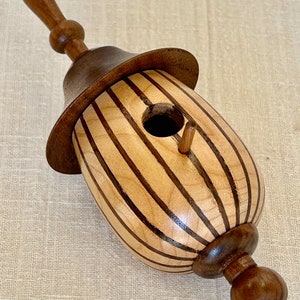Miniature Ornamental Turned Wood Birdhouse With Stand - Etsy