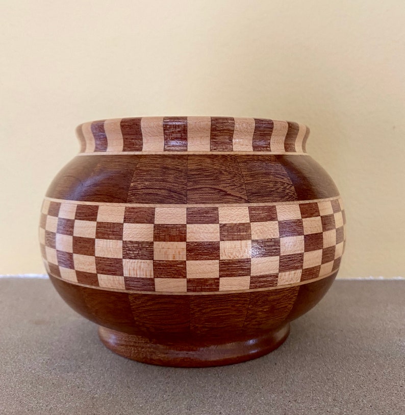 Turned Segmented Checkerboard Bowl / Hollowform - Etsy