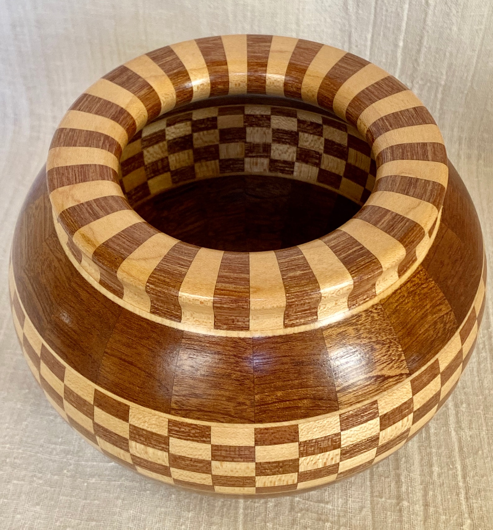 Turned Segmented Checkerboard Bowl / Hollowform - Etsy