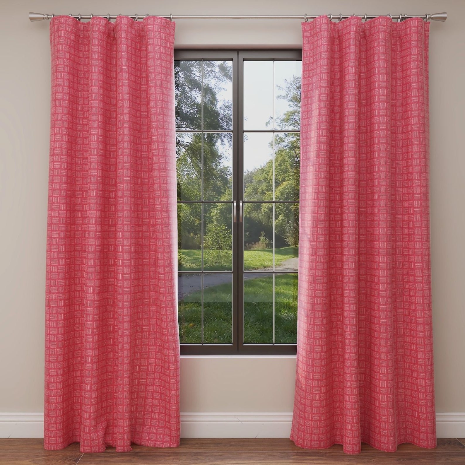 Brave Raspberry Red Curtains for Kids Bohemian Curtain - Etsy