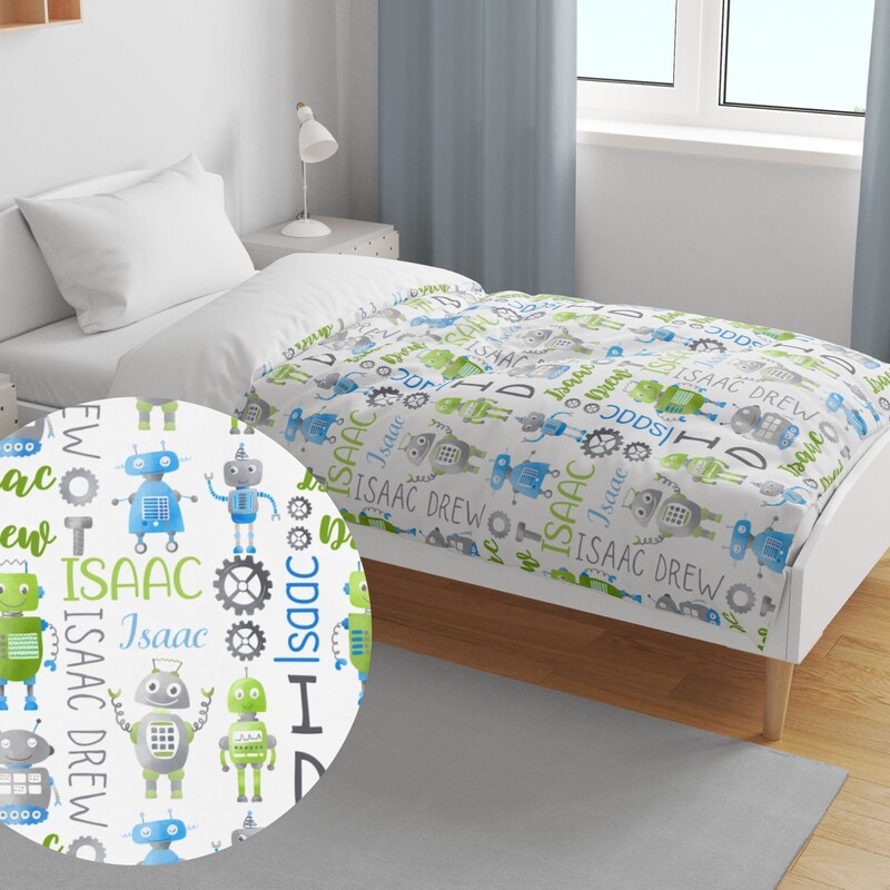 Robot Bedding - Etsy