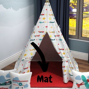 Airplane Themed Teepee, Kids Teepee, Custom Children Teepee, Kids ...