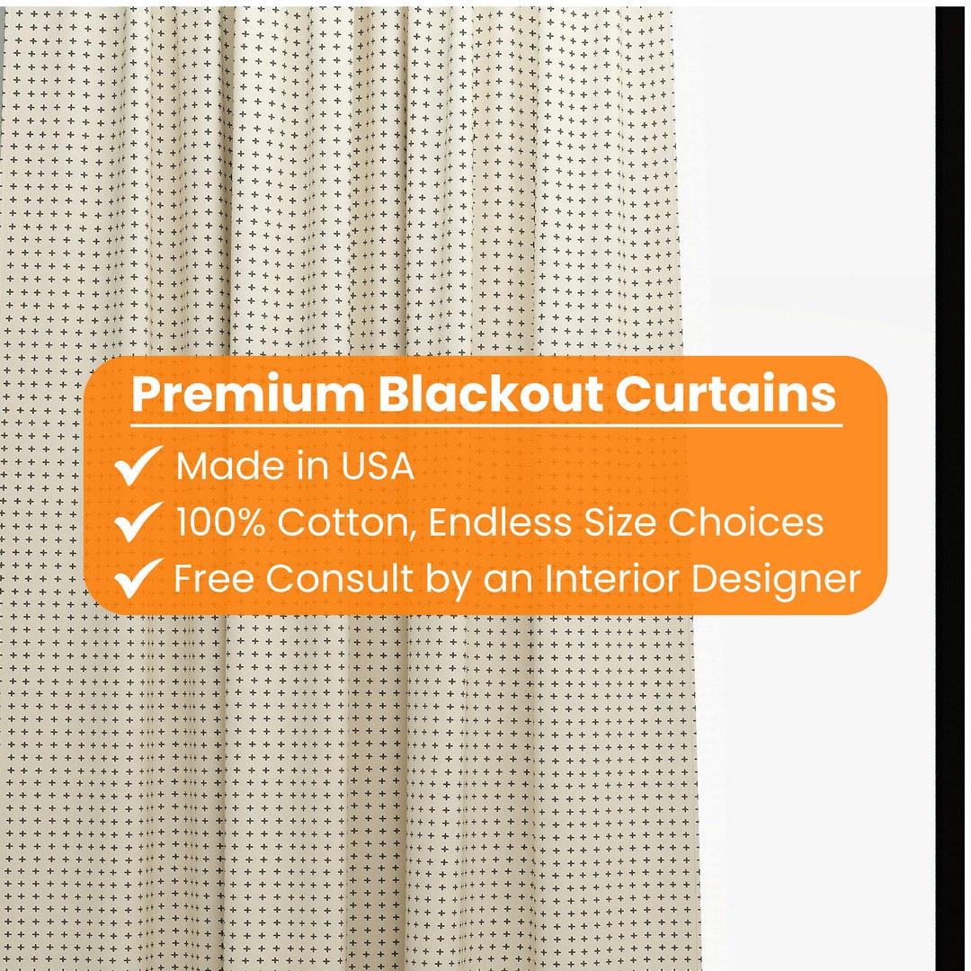 Stitch Black Flame Curtains for Kids, Bohemian Curtain, Playroom Kids ...