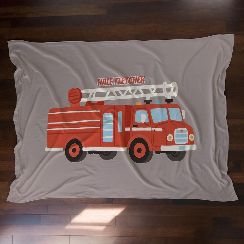 Fire Truck Blanket - Etsy