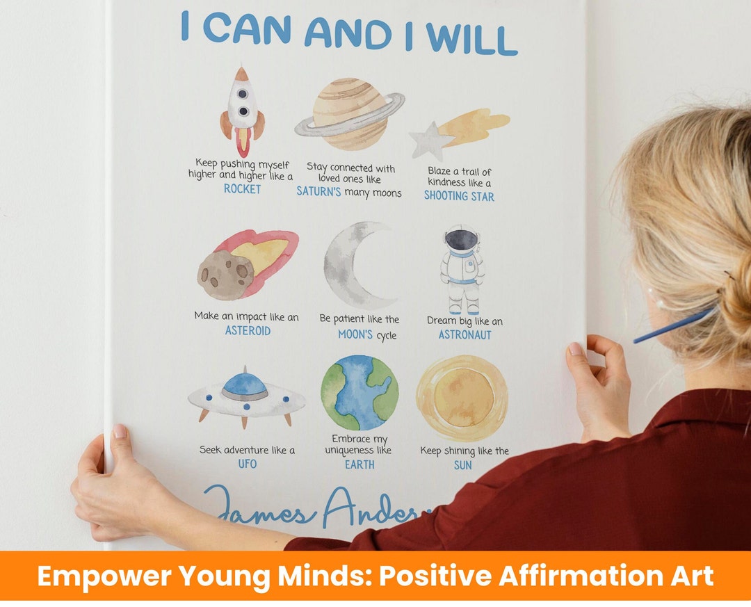 Space Wall Art, Space Playroom Decor, Outer Space Poster, Space Themed ...