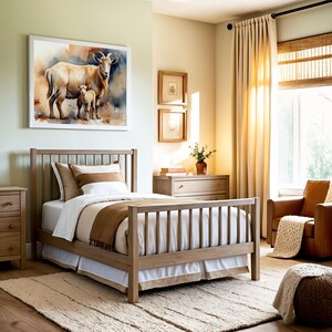 Goat Wall Art for Nursery and Kids Rooms, Goat Wall Decor, Poster for ...