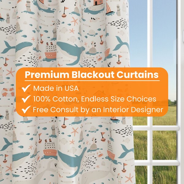 Nautical Curtains - Etsy