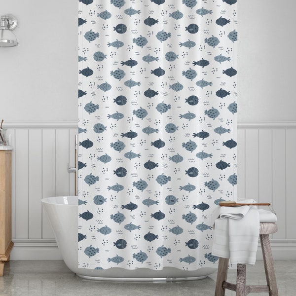Fish Shower Curtain - Etsy
