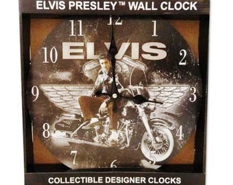 Elvis Presley Wall Clock - Etsy UK