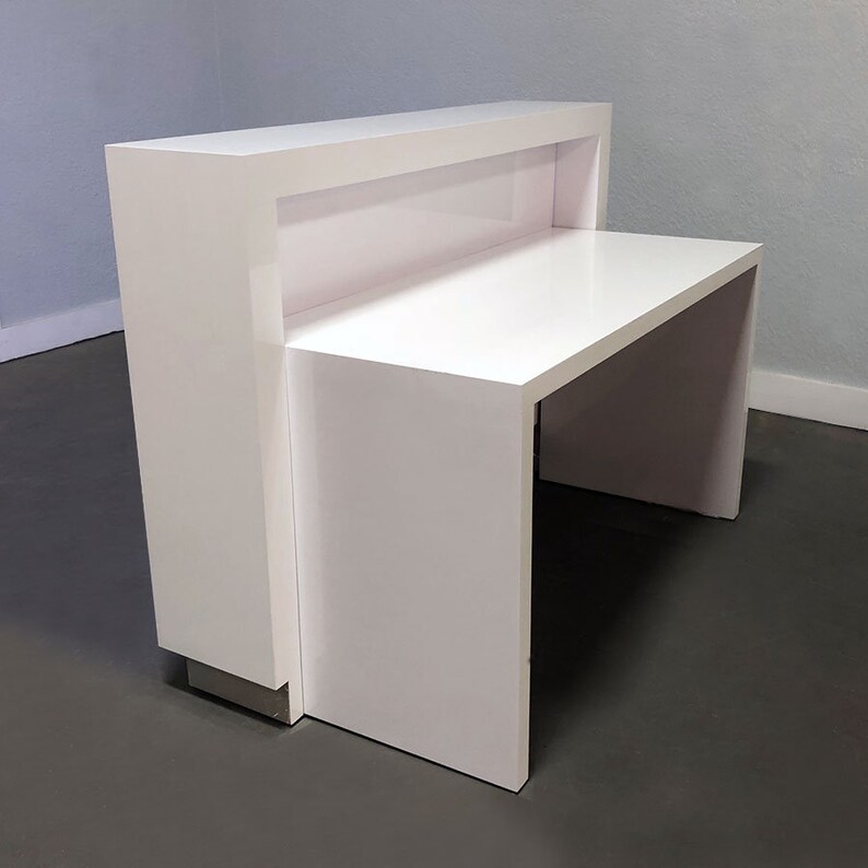 Vegas Reception Desk with Built-in LED Light Box | Etsy