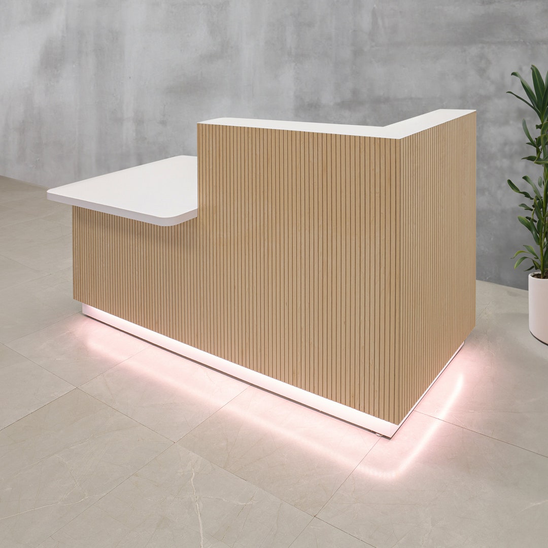Custom Modern ADA Compliant Reception Desk Dallas Tambour Desk - Etsy