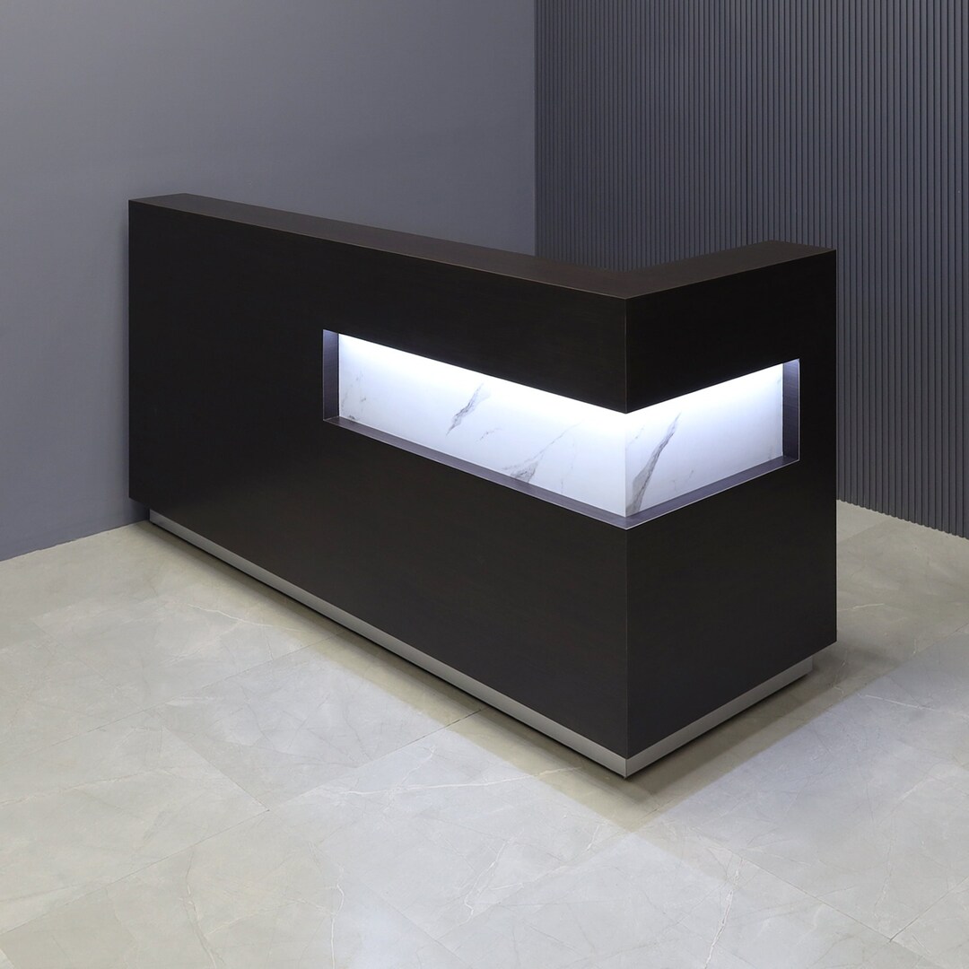 Custom Modern L-shape Reception Desk and Retail Counter Manhattan Desk ...