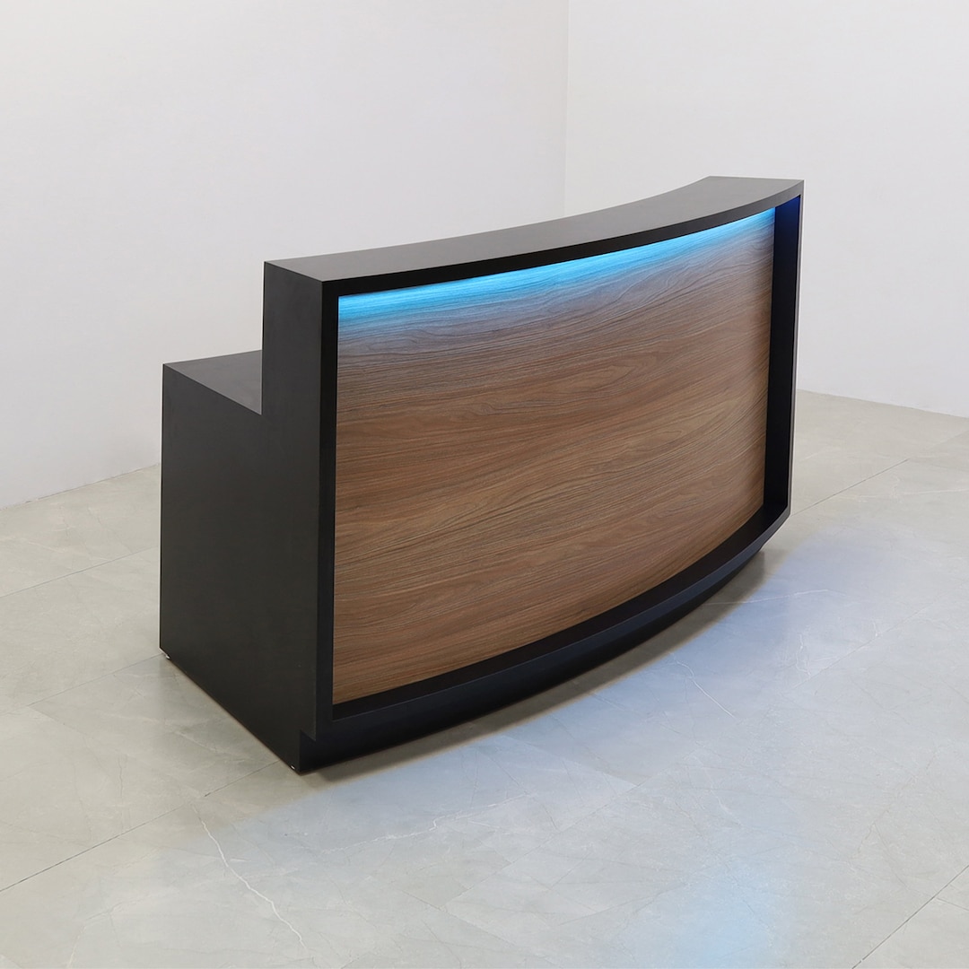 Custom Modern Curved Reception Desk Seattle X2 Desk - Etsy