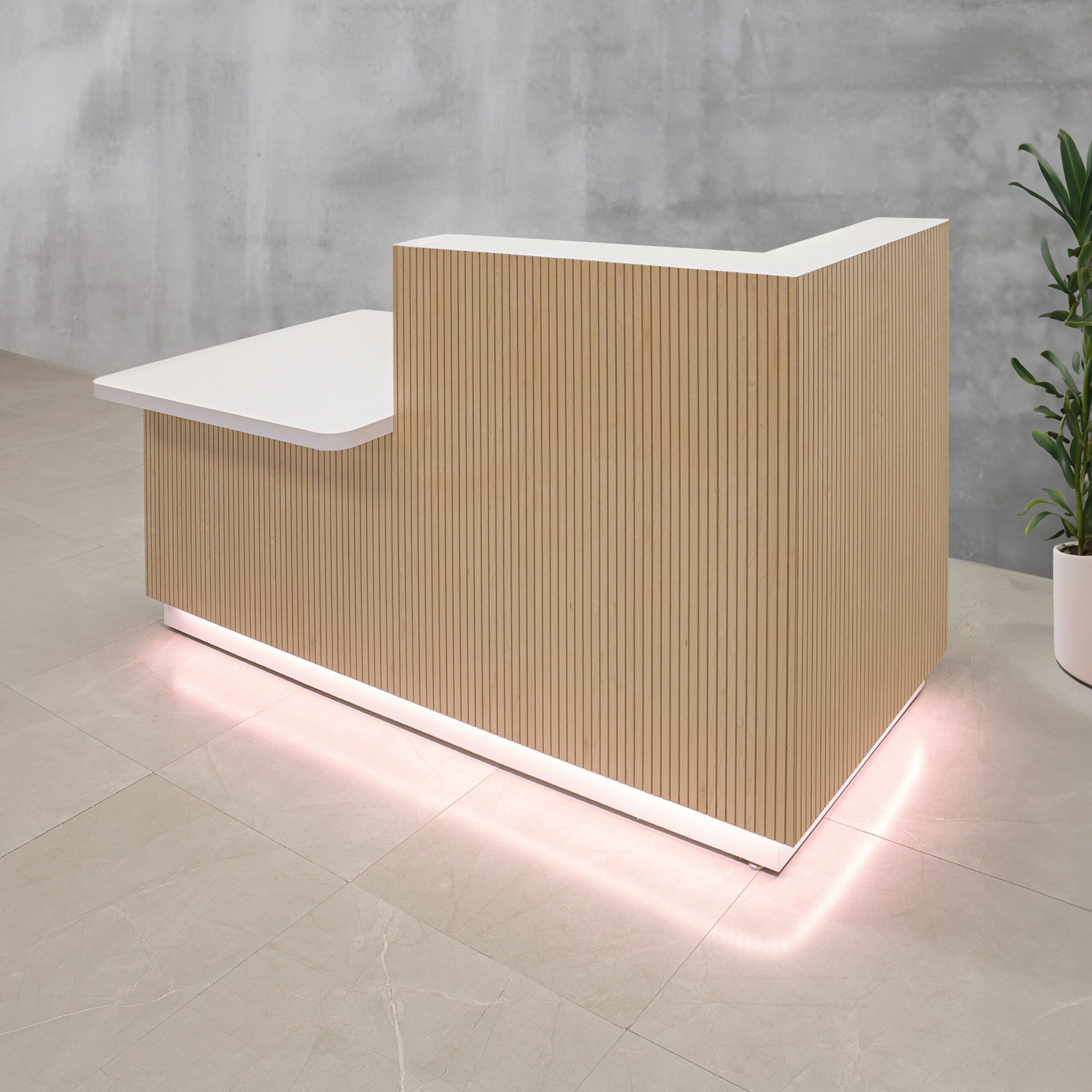 Dallas ADA Compliant Reception Desk – Custom Tambour Counter - Etsy