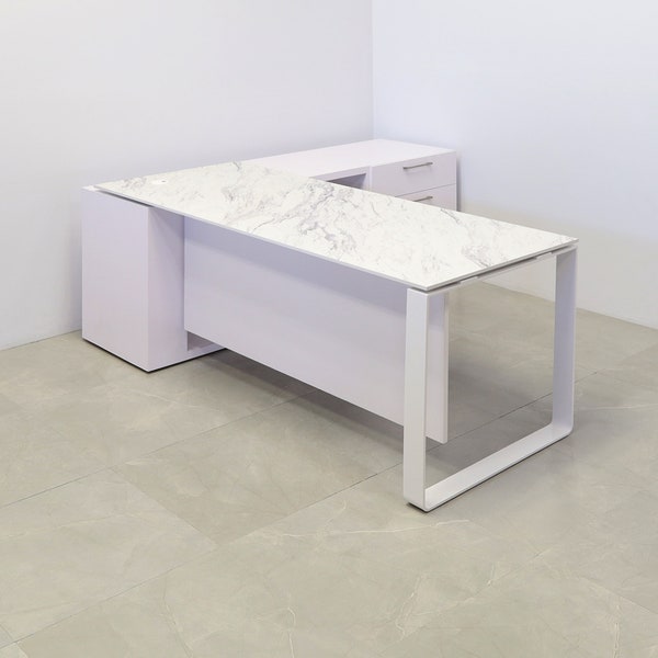 Marble Top Desk - Etsy