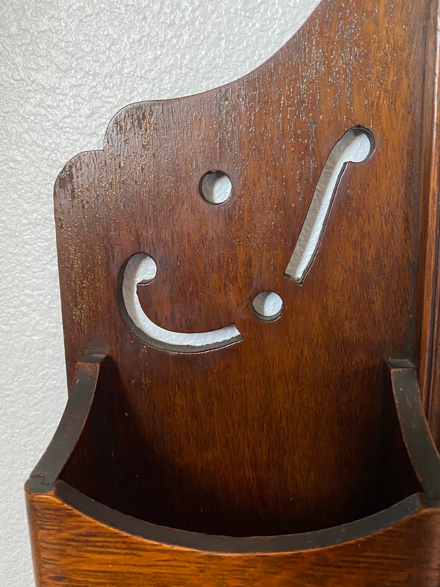 Antique Dark Oak Wall Mirror With Shelf and Two Cubbies - Etsy