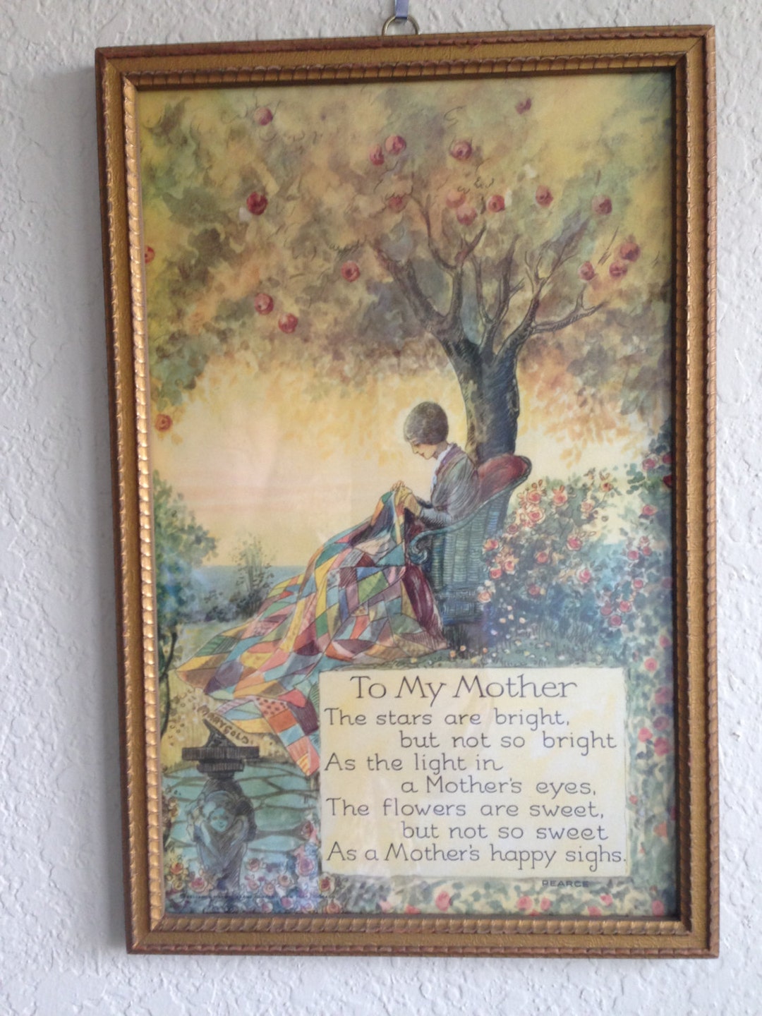 Vintage Mary Gold Mother Motto Poem - Great MOTHER'S DAY Gift! - Etsy
