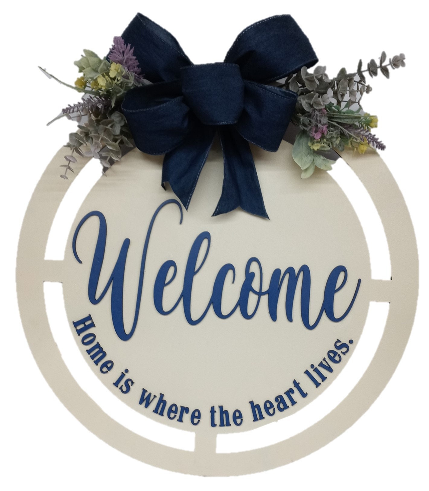 Round Door Sign | Circle Door Sign | Round Door Wreath | Circle Front ...