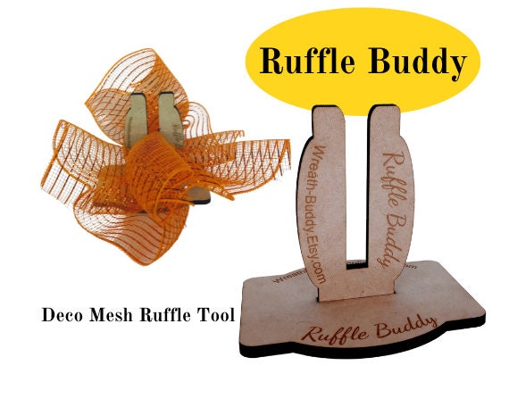 Deco Mesh Ruffler Wreath Making Deco Mesh Ruffle Tool Wreath Ruffle Method Mesh Ruffle Tool Ruffle Wreath DIY Wreath Supplies Etsy UK