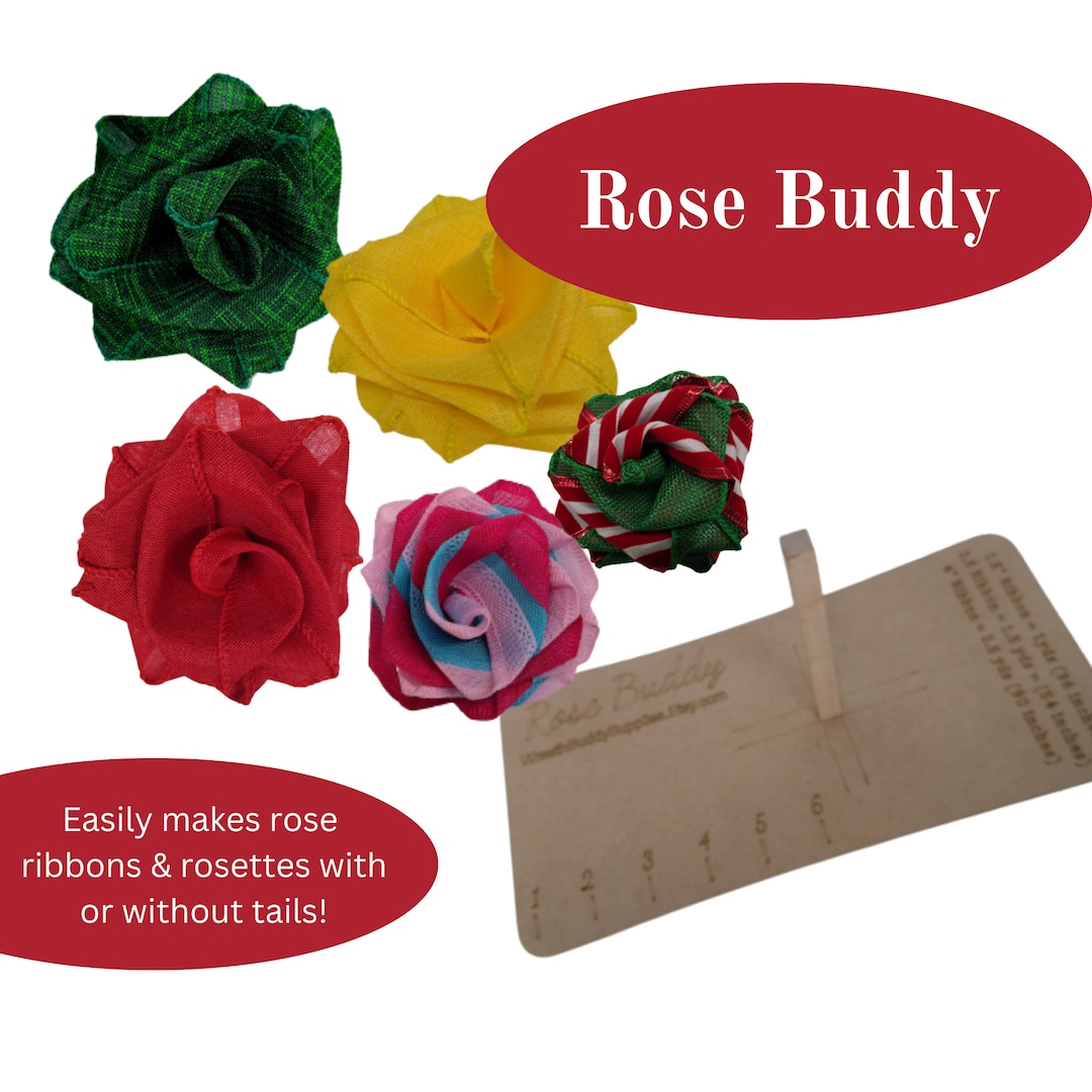 Ribbon Rose | Rose Bow Tool | Ribbon Rose Tool | Ribbon Rosettes Tool ...