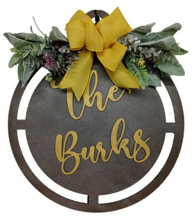 Round Door Sign | Circle Door Sign | Round Door Wreath | Circle Front ...