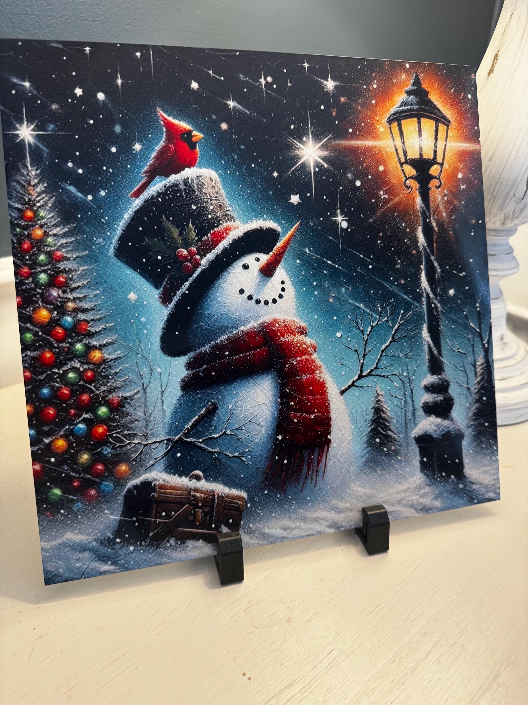 Snowman Metal Sign, Snowman Sign, Snowman Winter Sign, Snowman With ...