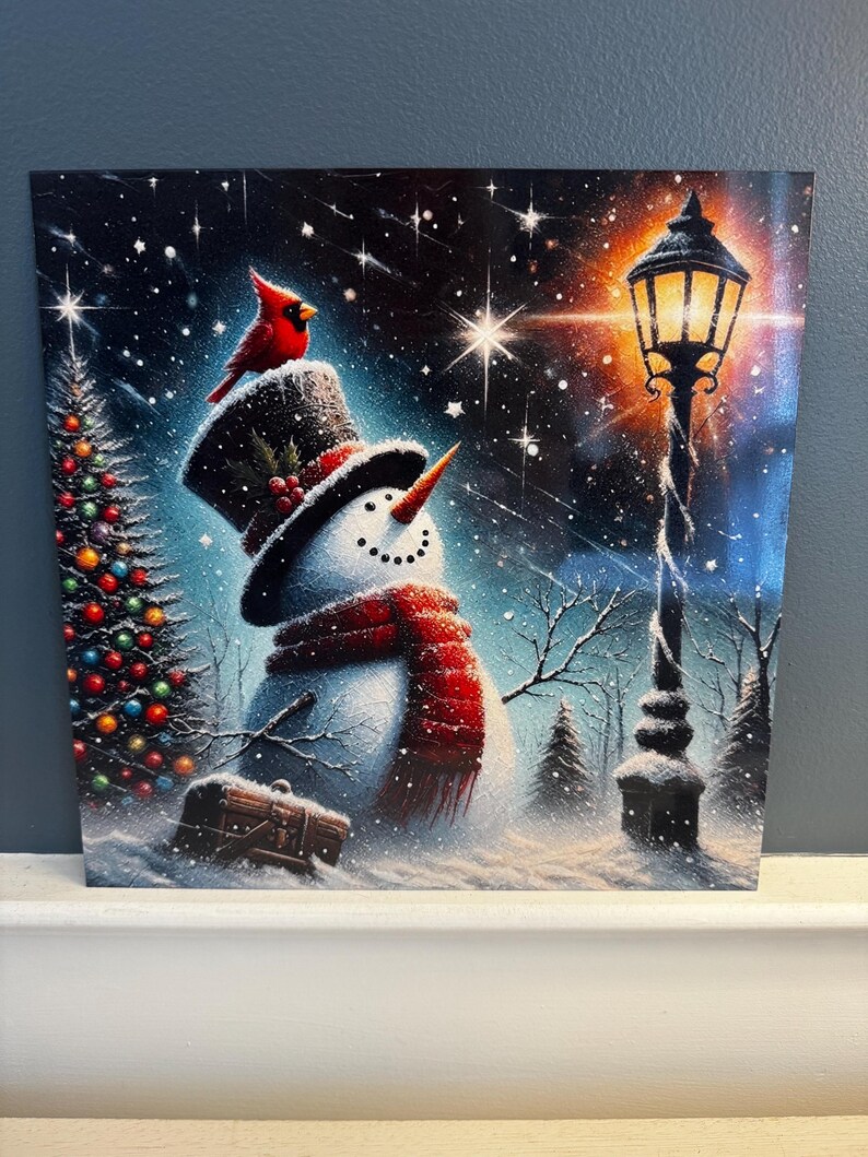 Snowman Metal Sign, Snowman Sign, Snowman Winter Sign, Snowman With ...
