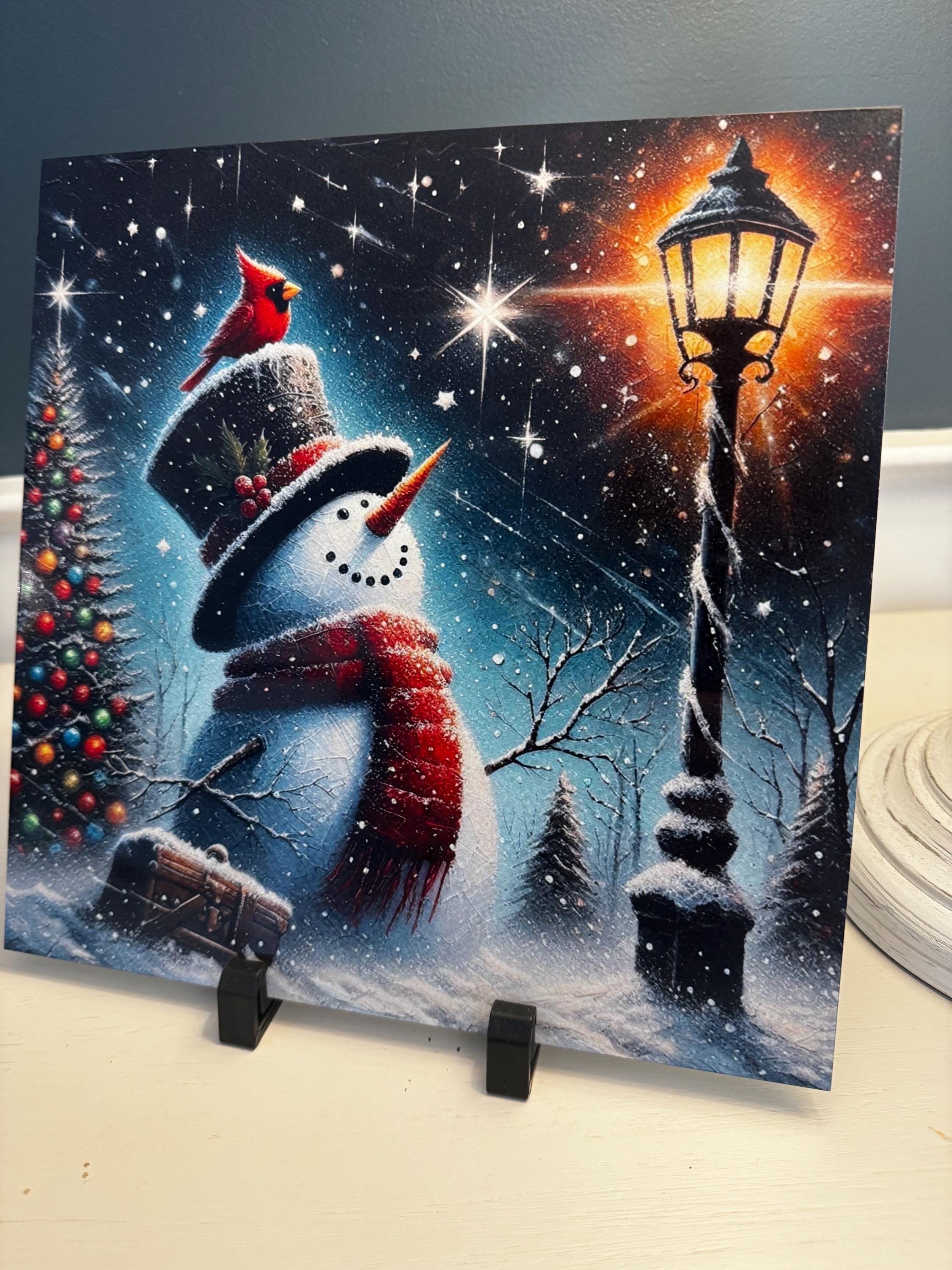 Snowman Metal Sign, Snowman Sign, Snowman Winter Sign, Snowman With ...