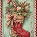 Vintage Christmas Stocking Metal Sign, 8x10 Rustic Holiday Wall Art ...