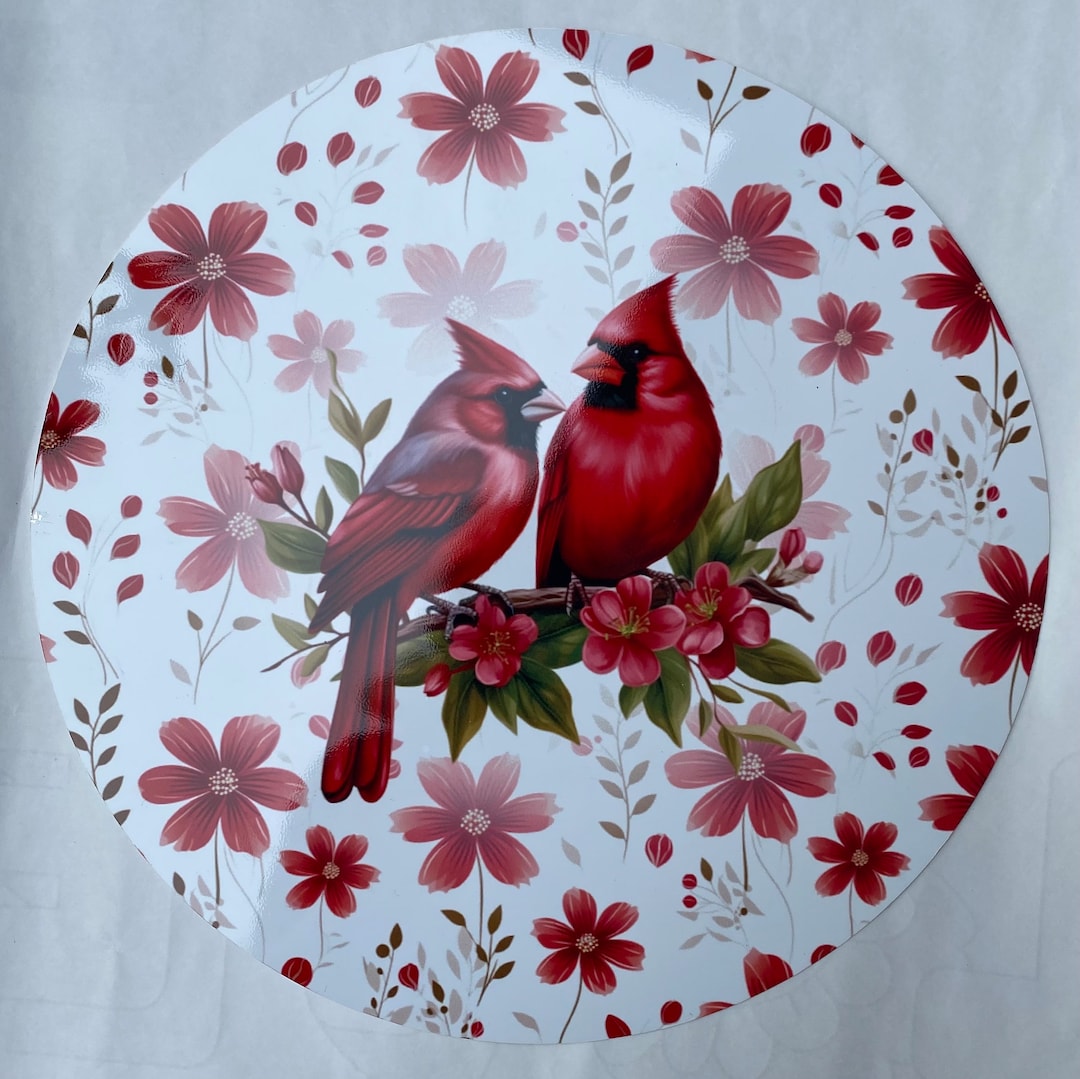 Cardinal Bird Metal Sign-cardinal Decor- Christmas Cardinal Sign ...