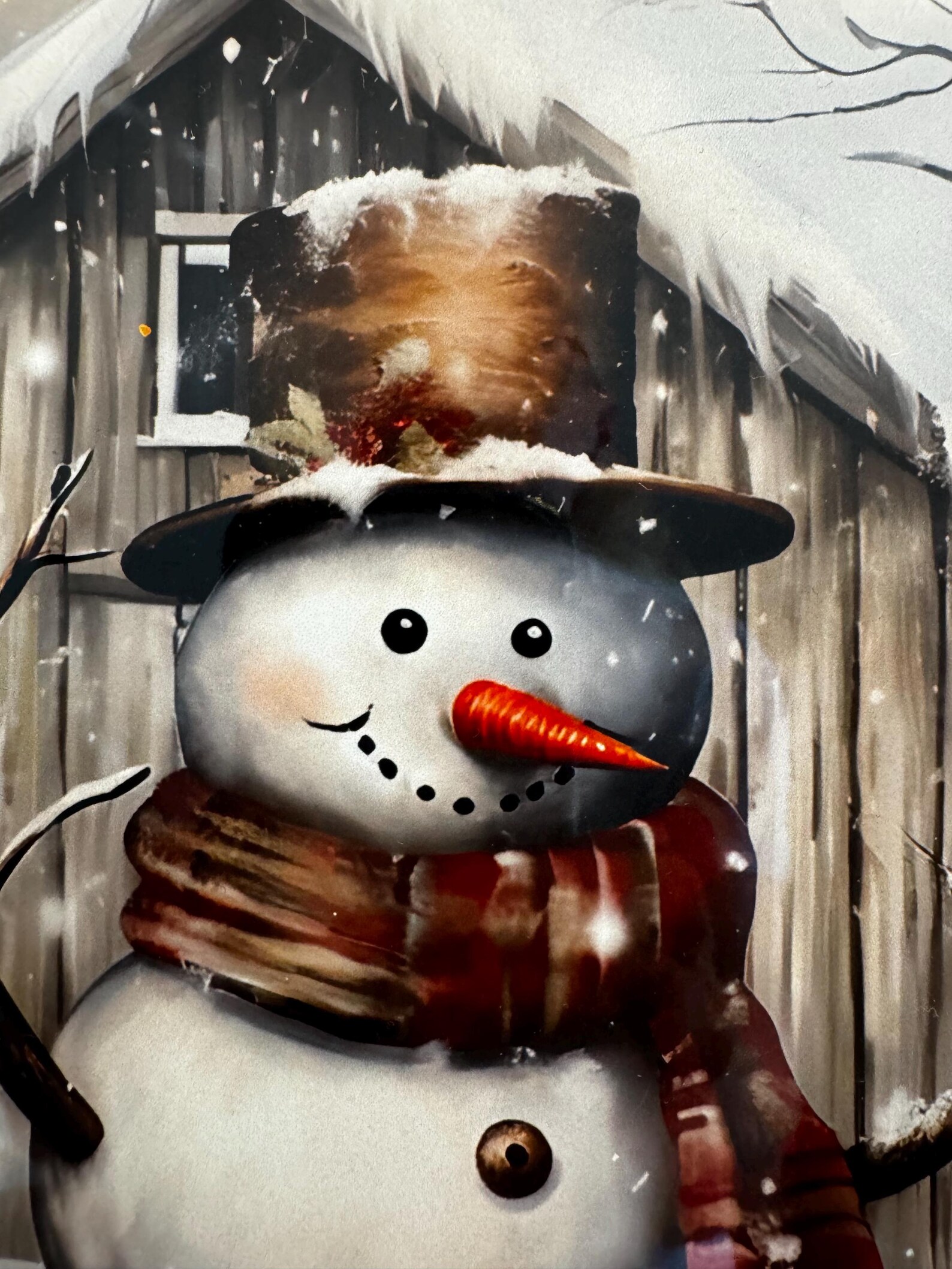 Rustic Snowman Metal Sign, Snowman Sign, Winter Sign, Wreath Attachment ...