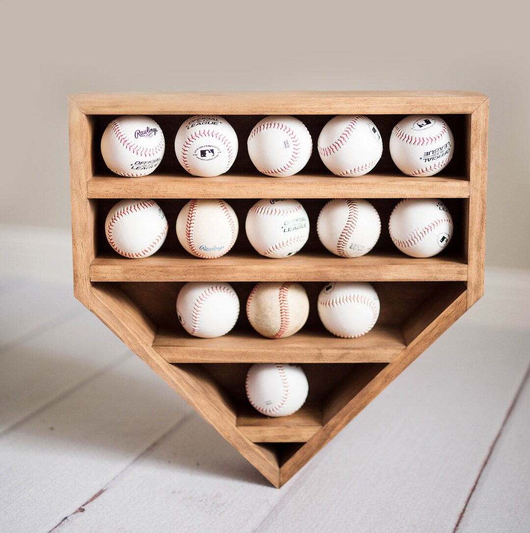 Baseball Display Shelf, Baseball Shelf, Home Plate Baseball Shelf, Home ...