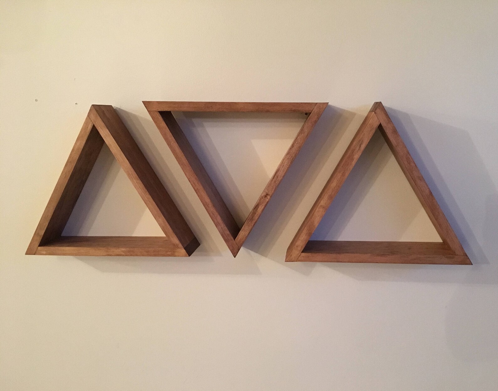 SET OF Three Floating Triangle Shelf Floating Triangle - Etsy