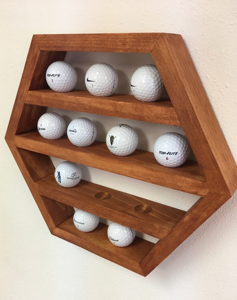Golf Ball Display Shelf Golf Ball Shadow Box Collectible - Etsy