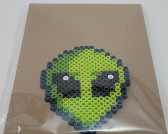 Green Alien Coasters/decal [set of 1-2] Handmade Hama Perler Beads - Etsy