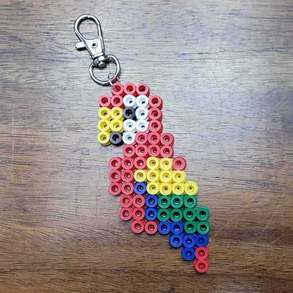 Perler Bead Keychain - Etsy