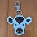Cow Mini Perler Bead Keychain/pendant - Etsy