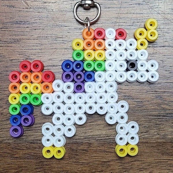 Perler Beads Keychain - Etsy