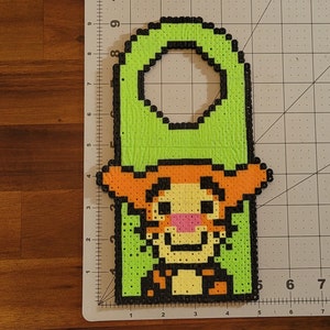 Tigger Door Hanger Made Out of Perler Beads - Etsy