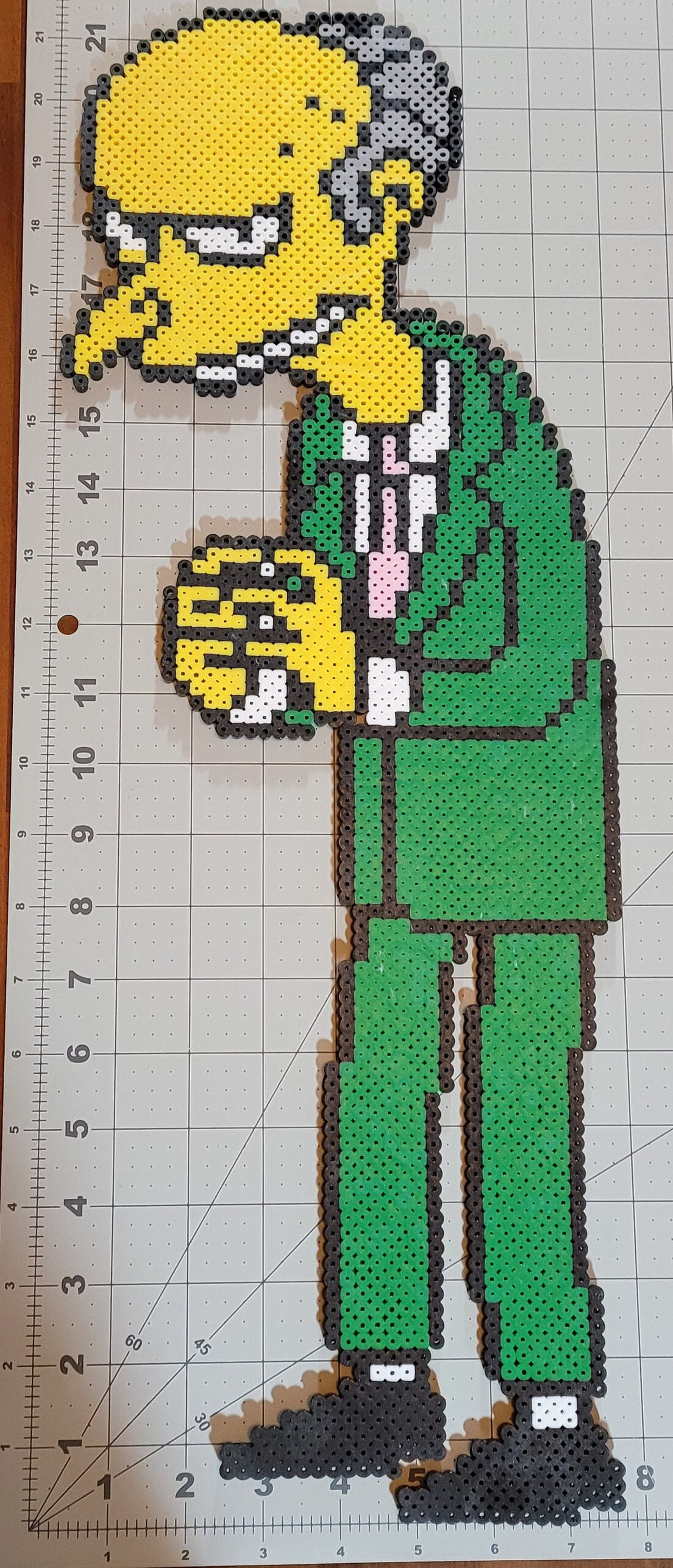 The Simpsons Montgomery Burns Made Out of Perler Beads - Etsy