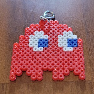Pac Man Ghost Mini Perler Beads Keychain/pendant - Etsy